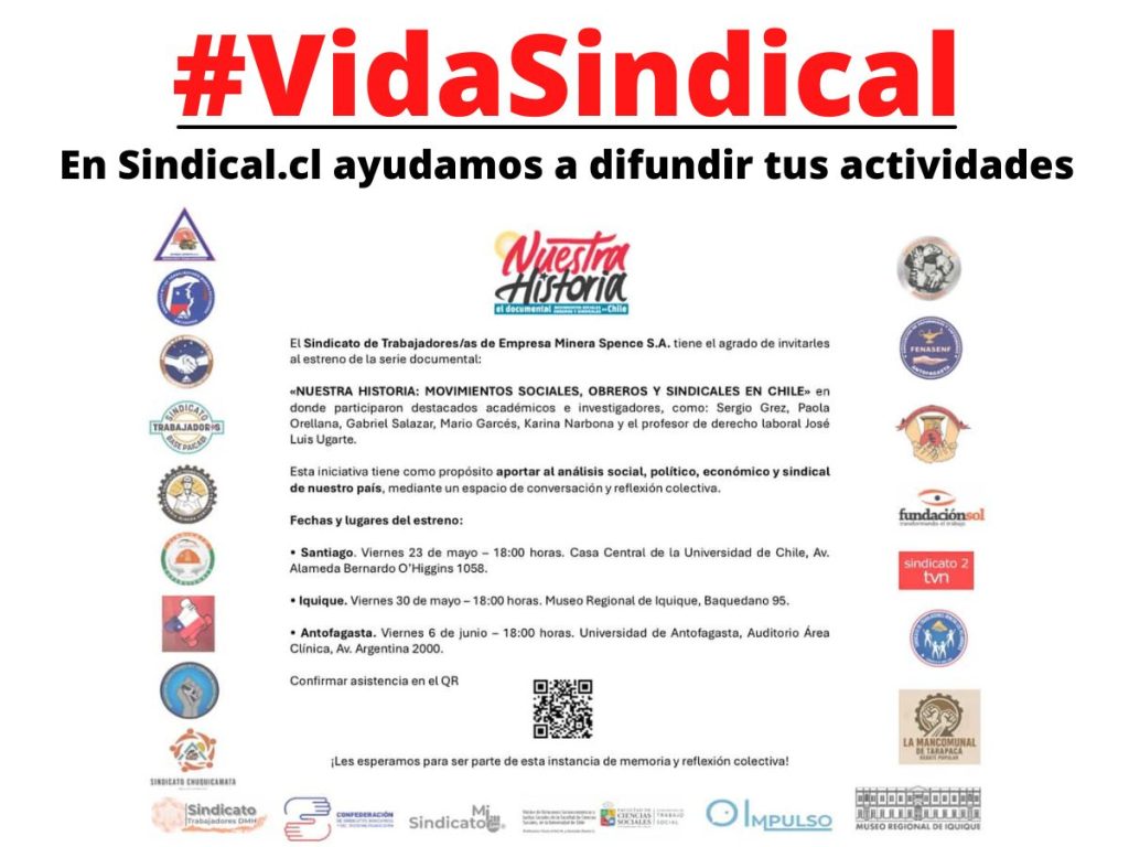 Sindicato SPENCE invita a estreno del documental “Nuestra Historia: Movimientos Sociales ...